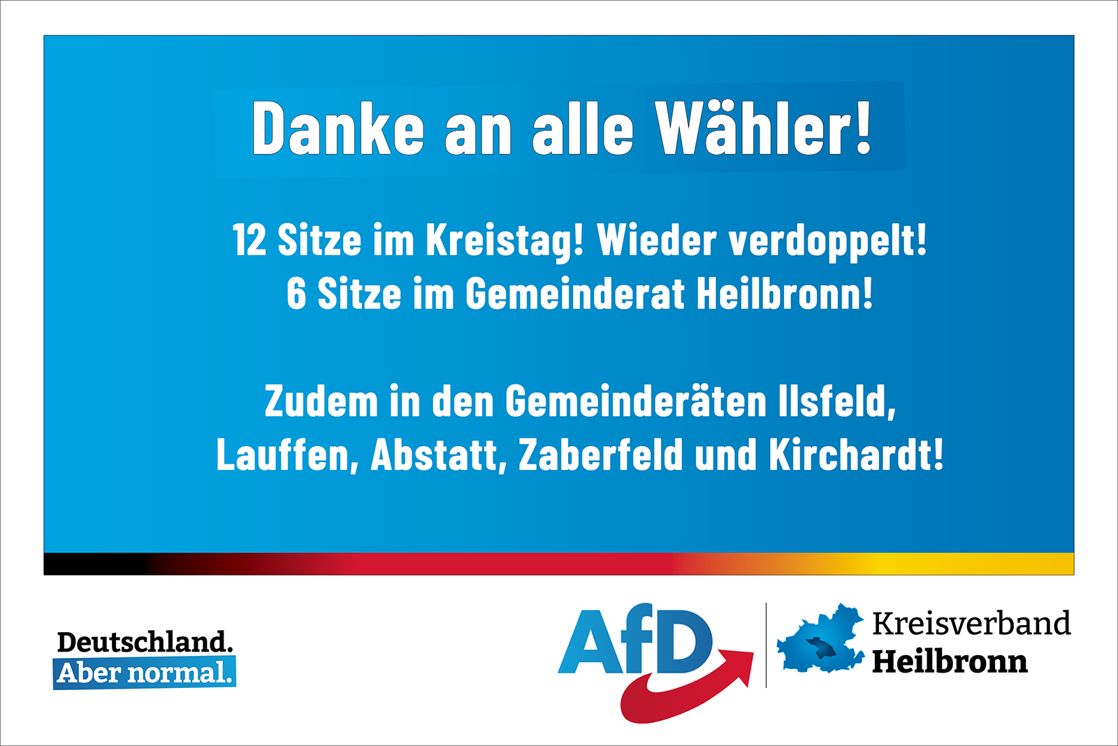 Danke an alle Wähler! – AfD Heilbronn
